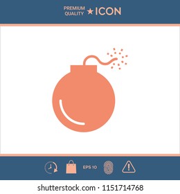 Bomb Symbol Icon Stock Vector (Royalty Free) 1151714768 | Shutterstock
