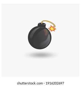 Bomb Vector Isolated Bomb Realistic Glossy Stock Vector (Royalty Free ...