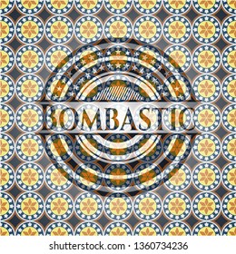 Bombastic Arabesque Emblem Background Arabic Decoration Stock Vector ...