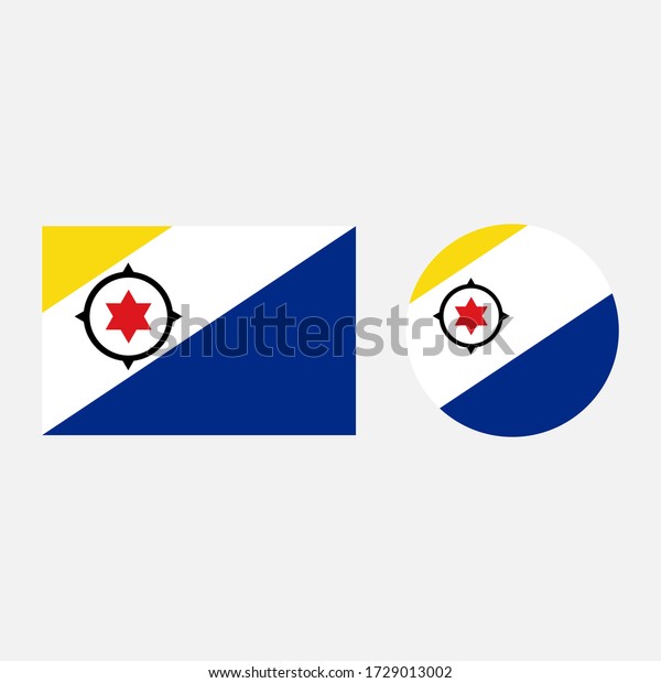 Bonaire Country Flag Graphic Element Illustration Stock Vector (Royalty ...