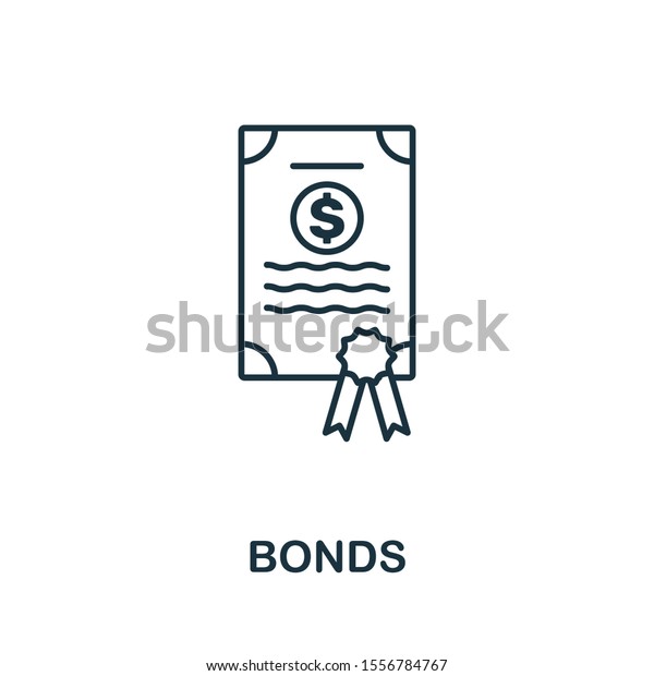 Bonds Icon Outline Style Thin Line Stock Vector (Royalty Free ...