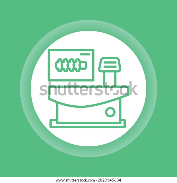 Bone Densitometry Color Line Icon Medical Stock Vector (Royalty Free ...
