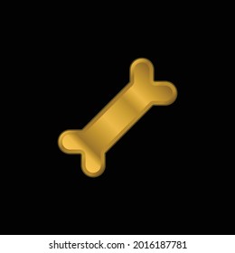 Bone Gold Plated Metalic Icon Logo Stock Vector (Royalty Free ...