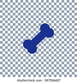 Bone Icon On Transparent Background Stock Vector (Royalty Free ...