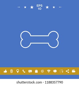 Bone Line Icon Stock Vector (Royalty Free) 1188357790 | Shutterstock