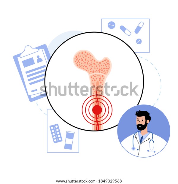 Bone Marrow Anatomical Icon Human Bone Stock Vector (Royalty Free ...