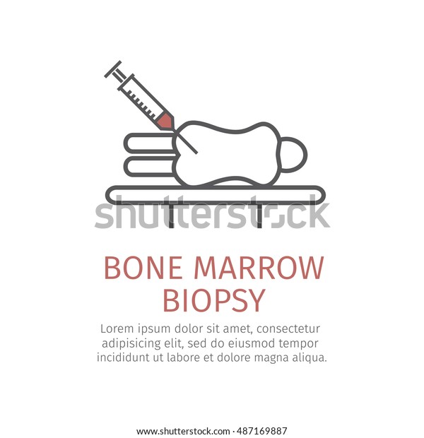 Bone Marrow Biopsy Vector Icon Stock Vector (Royalty Free) 487169887