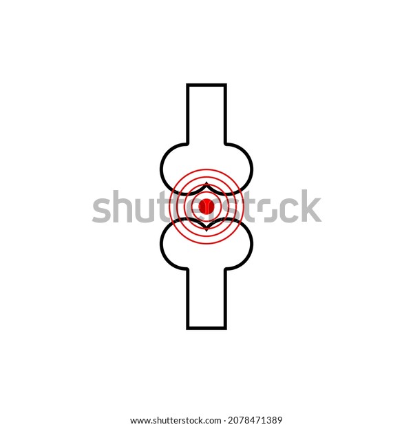 Bone Pain Icon Joints Two Bone Stock Vector (Royalty Free) 2078471389 ...