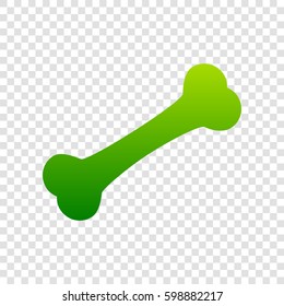 Bone Sign Illustration Vector Green Gradient Stock Vector (Royalty Free ...