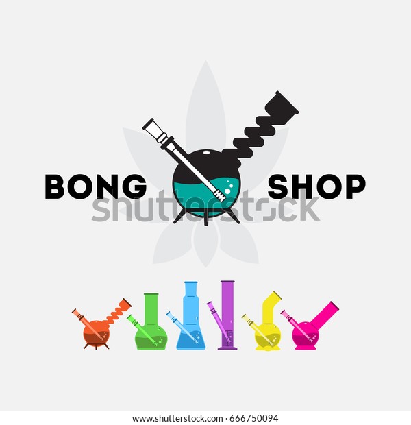 Bong Shop Logos Stock Vector (Royalty Free) 666750094 | Shutterstock