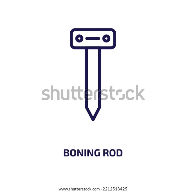 Boning Rod Icon Construction Tools Collection Stock Vector (Royalty ...