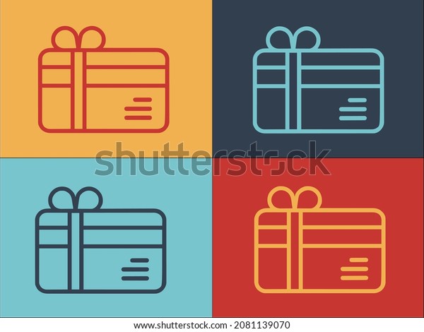Bonus Card Logo Template Simple Flat Stock Vector (Royalty Free ...