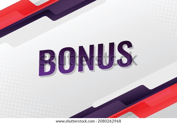 Bonus Concept Vector Illustration Red Purple Stock Vector (Royalty Free ...