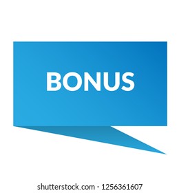 Bonus Signlabel Bonus Speech Bubble Bonus Stock Vector (Royalty Free ...