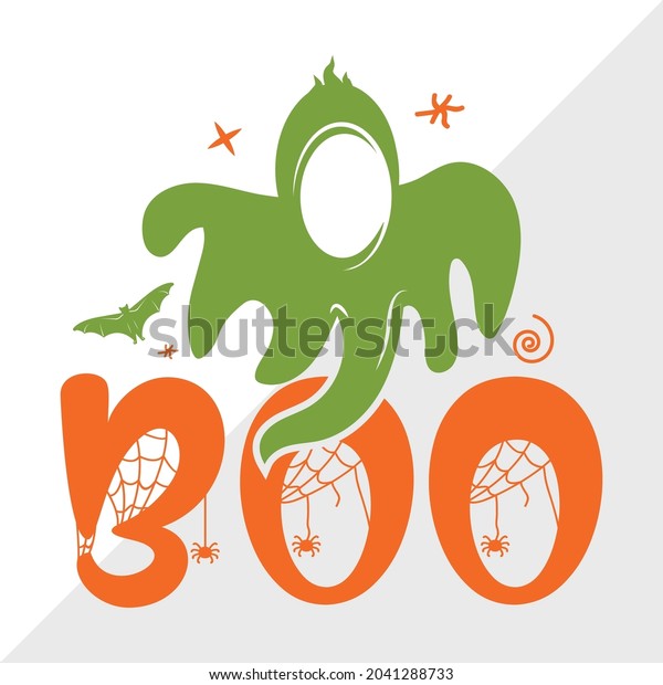 Boo Svg Printable Vector Illustration Stock Vector (Royalty Free ...