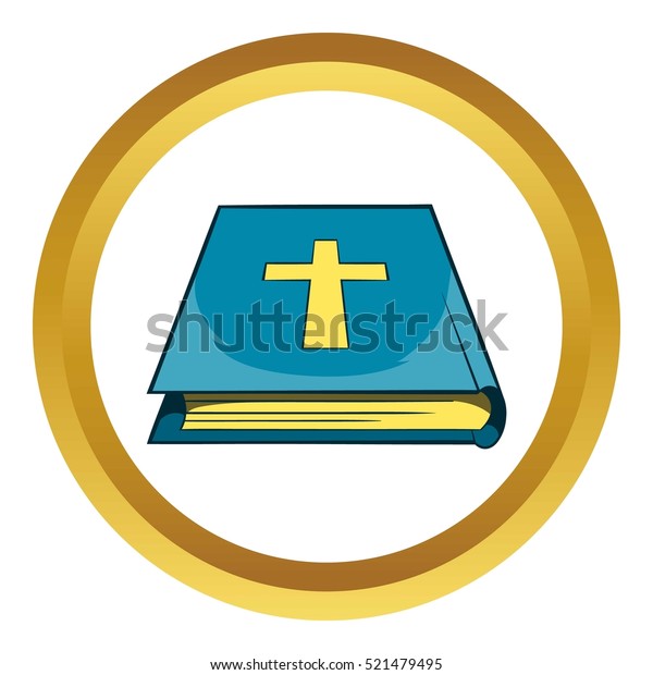 Book Bible Vector Icon Golden Circle Stock Vector (Royalty Free ...