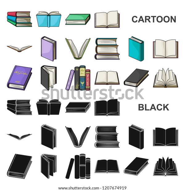 Book Binding Cartoon Icons Set Collection Stock Vector (Royalty Free ...