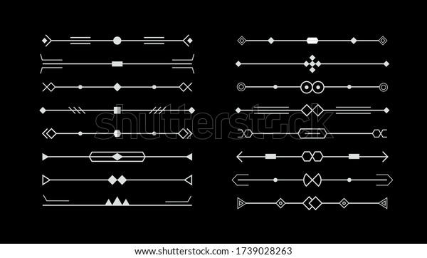 Book Chapters Dividers Set Decorative Frames Stock Vector (Royalty Free ...