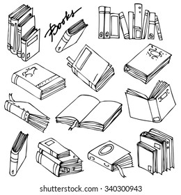 3,077 Pile books doodle Images, Stock Photos & Vectors | Shutterstock