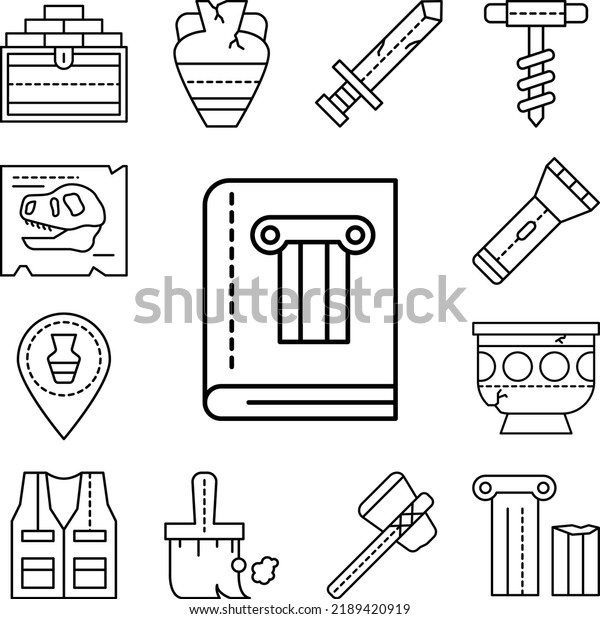Book Column Icon Collection Other Items Stock Vector (Royalty Free ...