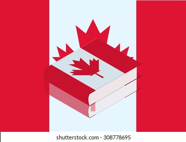 Book Cover Flag Canada Stock Vector (Royalty Free) 308778695 | Shutterstock