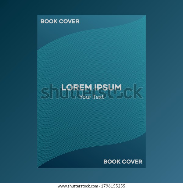 Book Cover Green Gradation Background Thin Stock Vector (Royalty Free ...