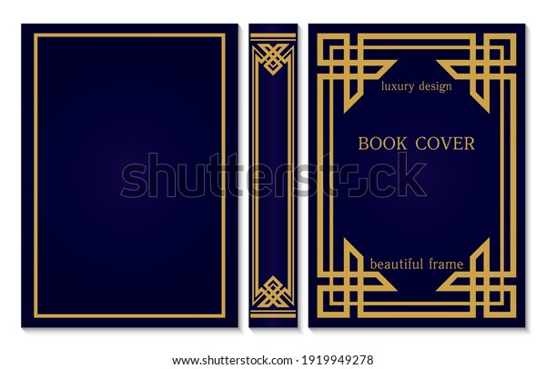 Book Cover Spine Design Template A4 Stock Vector (Royalty Free ...