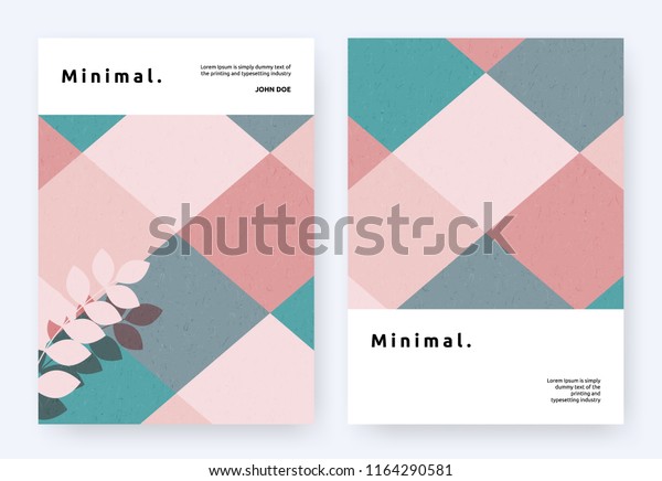 Book Cover Template Design Symmetrical Diamond: vector de stock (libre ...
