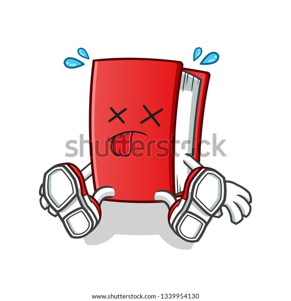 Book Death Mascot Vector Cartoon Illustration Stock Vector (Royalty ...