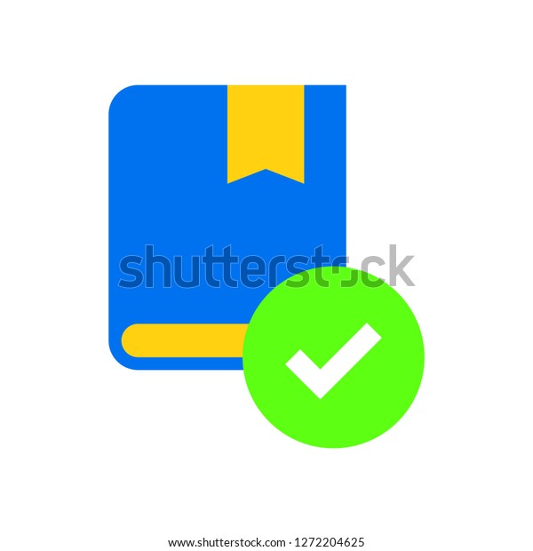 Book Done Icon Stock Vector (Royalty Free) 1272204625 | Shutterstock