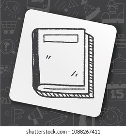 Book Doodle Drawing Stock Vector (Royalty Free) 1088267411