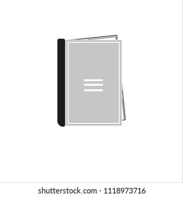 Catalogue Thin Line Icon Open Book Stock Vector (Royalty Free ...