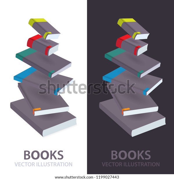 Book Flat Style Books Vector Illustration Stock Vector (Royalty Free ...