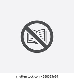 No Book Icon Simple Thin Line Stock Vector (Royalty Free) 1646357779