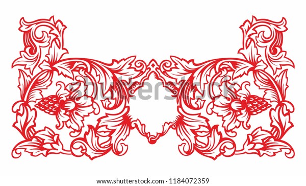 Book Frontispiece Title Page Decorative Design Stock Vector (Royalty ...
