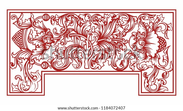 Book Frontispiece Title Page Decorative Design Stock Vector (Royalty ...