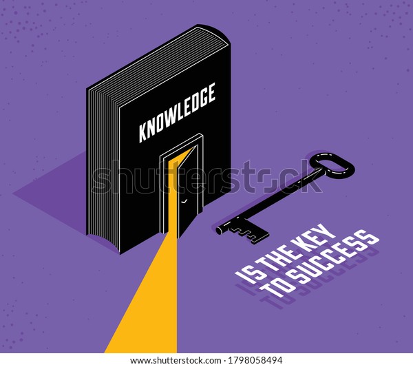 Book Half Open Door Turnkey Vector Stock Vector (Royalty Free ...