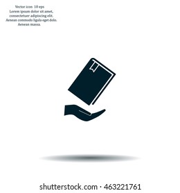 Book Hand Vector Illustration Stock Vector (Royalty Free) 463221761 ...