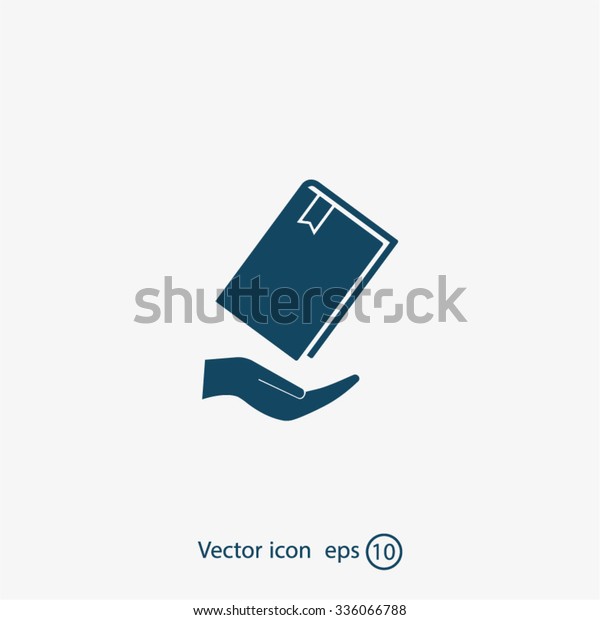Book Hand Vector Illustration Stock Vector (Royalty Free) 336066788 ...
