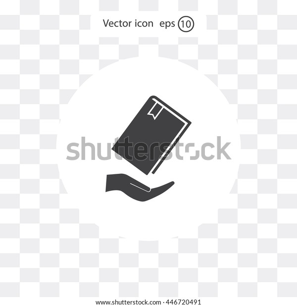 Book Hand Vector Illustration Stock Vector (Royalty Free) 446720491 ...