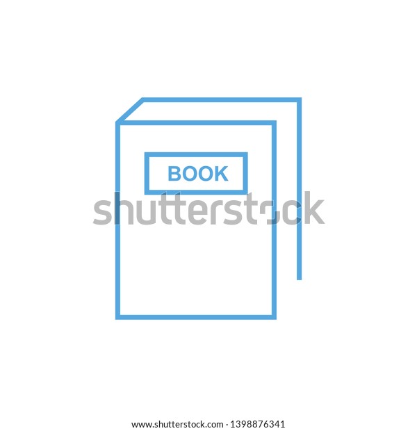 Book Icon Blue Color Vector Stock Vector (Royalty Free) 1398876341 ...