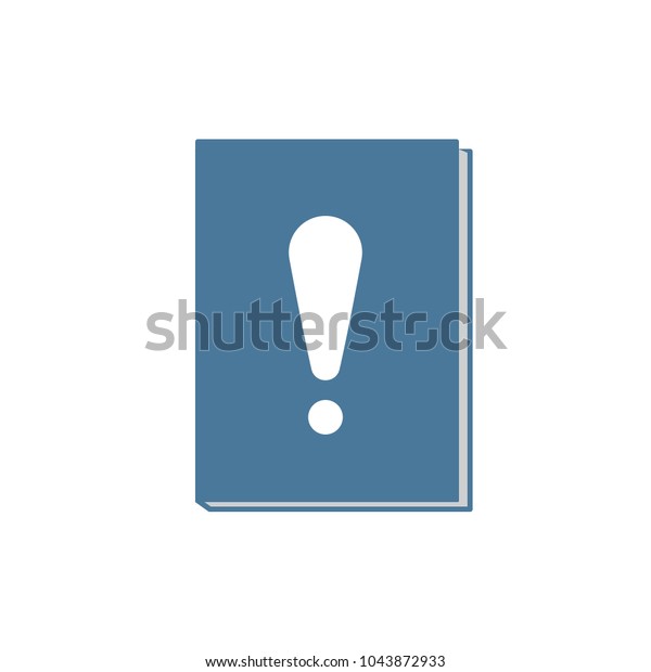 Book Icon Exclamation Mark Book Icon: เวกเตอร์สต็อก (ปลอดค่าลิขสิทธิ์ ...