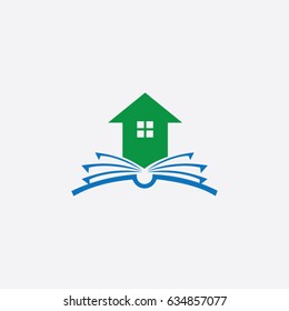 Book House Vector Logo Stock Vector (Royalty Free) 1510112633