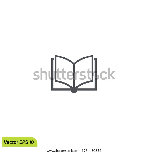 Book Icon Library Symbol Design Element Stock Vector (Royalty Free ...