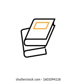 Book Icon Line Two Colour Design Stock Vector (Royalty Free) 1601094118 ...