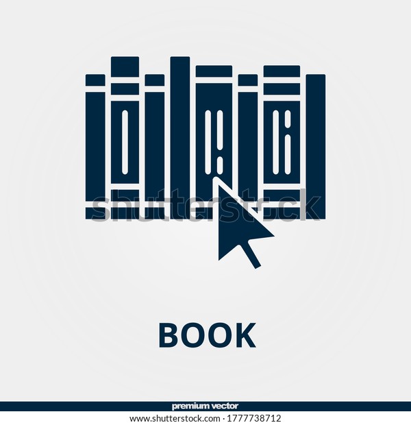 Book Icon Premium Filled Book Icon Stock Vector (Royalty Free ...