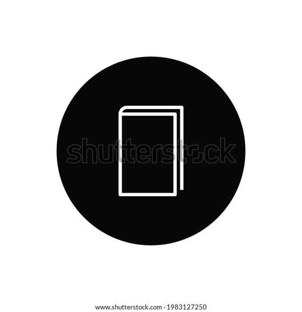Book Icon Vector Textbook Sign Stock Vector (Royalty Free) 1983127250 ...