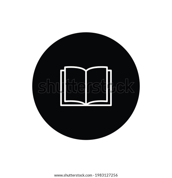 Book Icon Vector Textbook Sign Stock Vector (Royalty Free) 1983127256 ...