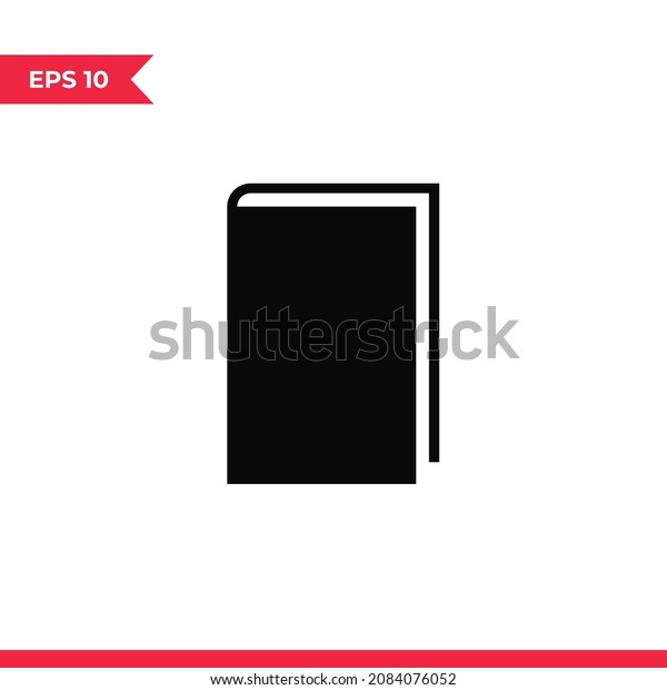 Book Icon Vector Textbook Sign Stock Vector (Royalty Free) 2084076052 ...