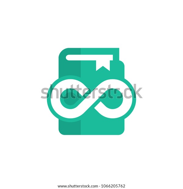 Book Infinity Logo Icon Design Stock Vector (Royalty Free) 1066205762 ...